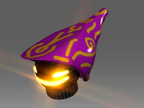 3d Model Wizard Cone Hat Helmet Space Ship Vr Ar Low Poly Cgtrader