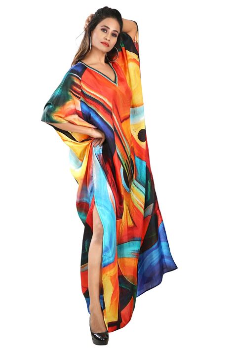 Resort Wear Caftan Party Dress Oversized Kaftan Picasso Print Etsy