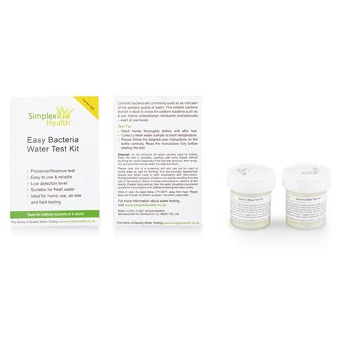 Easy Coliform Bacteria Water Test 2 Tests Watersafe Uk Water Test Kits