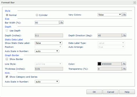 Format Bar Logi Analytics