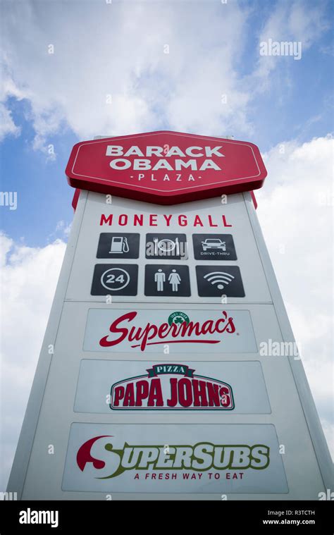 Ireland County Offaly Moneygall Motorway Plaza Named For Us