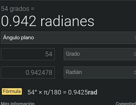 54 Grados En Radianes Brainly Lat