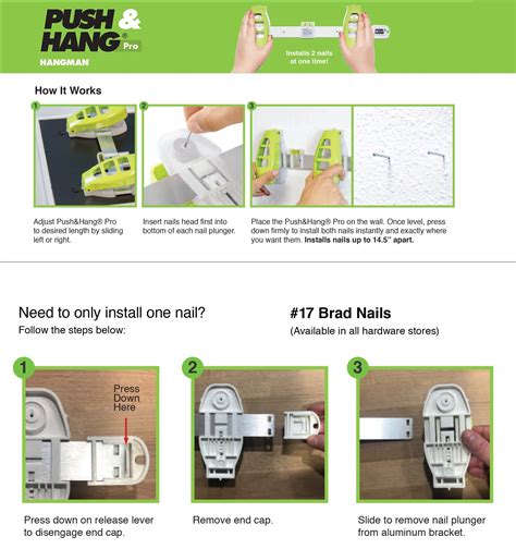 Hangman Push And Hang Picture Hanging Tool Kit