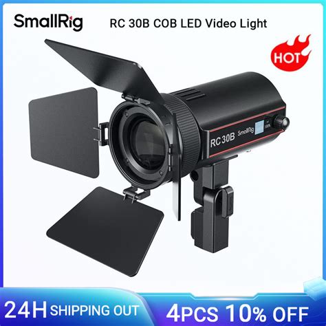 SmallRig RC 30B COB LED Video Light EU For Tabletop Live Streaming 30W Beam Angle Adjustable