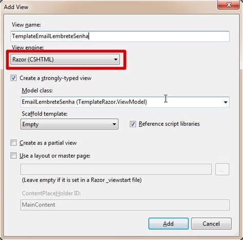Como Utilizar Uma View Do Aspnet Mvc Razor Como Template Aspnet