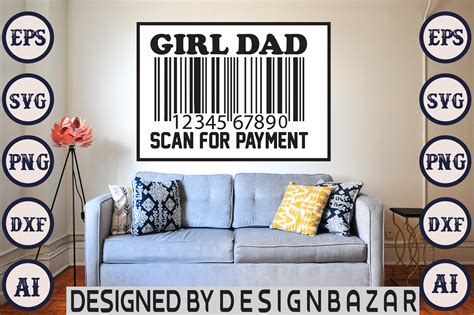 Girl Dad Scan For Payment Graphic By Designbazar · Creative Fabrica