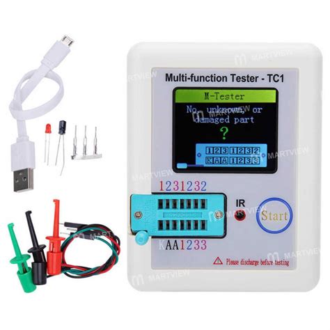 LCR TC1 3 5 Inch Colorful TFT Screen Multifunctional Transistor Tester Martview