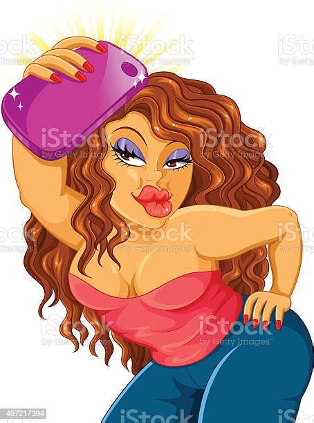 Selfie Stock Illustration Download Image Now Humor Kissing 2015
