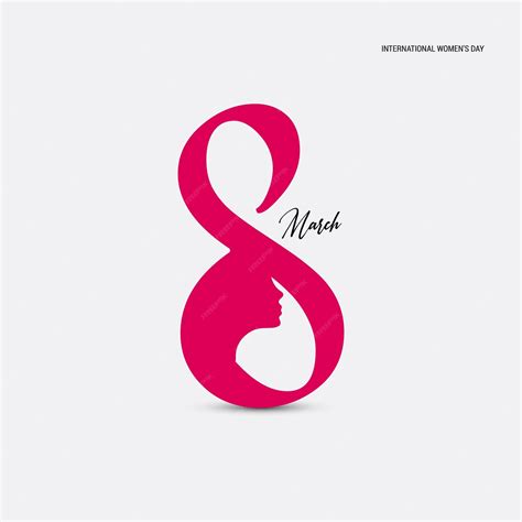Premium Vector International Womens Day 8 March With Women Symbol