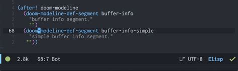 怎样隐藏 Doom Modeline 里的 Buffer Name Emacs General Emacs China