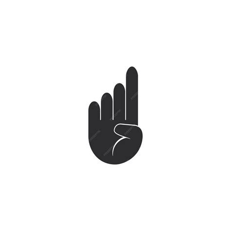Premium Vector Hand Gesture Icon Logo Simple Template