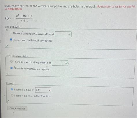 Solved Identify Any Horizontal And Vertical Asymptotes And Chegg