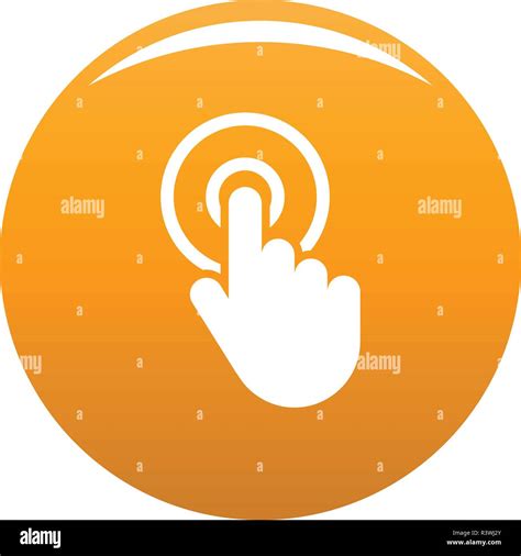 Hand Cursor Click Icon Simple Illustration Of Hand Cursor Click Vector
