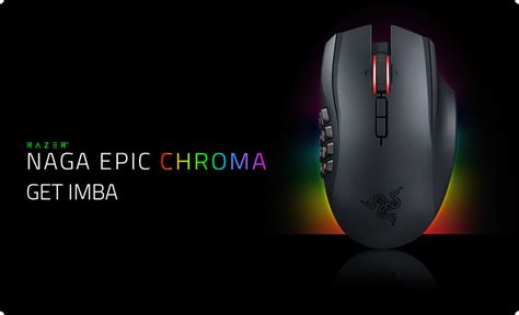 Razer Naga Epic Chroma Gaming Mouse - Customizable Chroma Lighting