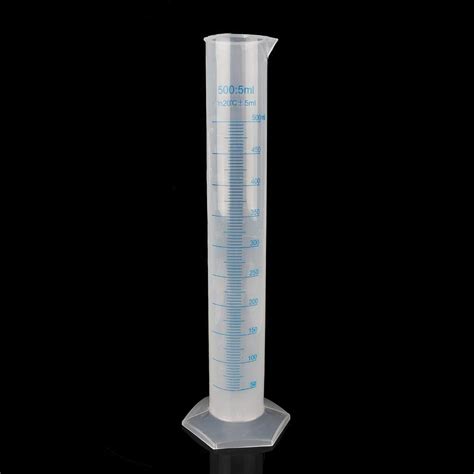 Measuring Cylinder 500ml Cylinder Plastic Graduated Laboratory Trial
