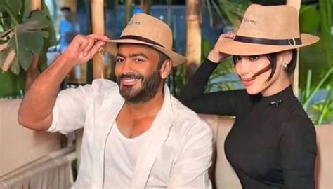 جو ٢٤ بسمة بوسيل تفاجئ تامر حسني في حفل افتتاح مطعمه الجديد صور