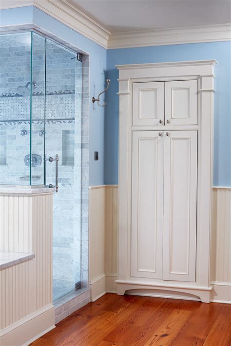 Built In Bathroom Cabinet Connects To Built In Bedroom Cabinet