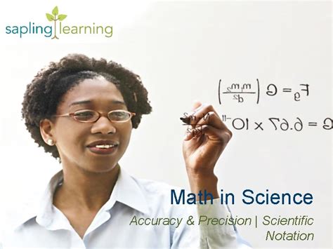 Math In Science Accuracy Precision Scientific Notation Math
