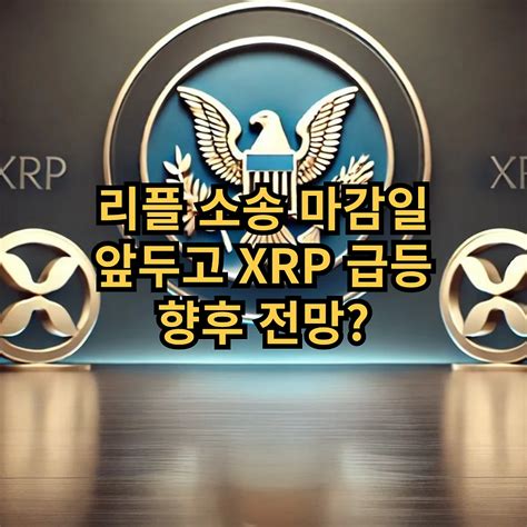 리플 소송 항소 마감일 앞두고 Xrp 급등 향후 전망