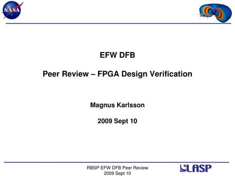 Ppt Efw Dfb Peer Review Fpga Design Verification Powerpoint