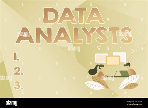 Text Sign Showing Data Analysts Internet Concept Programmer Design And