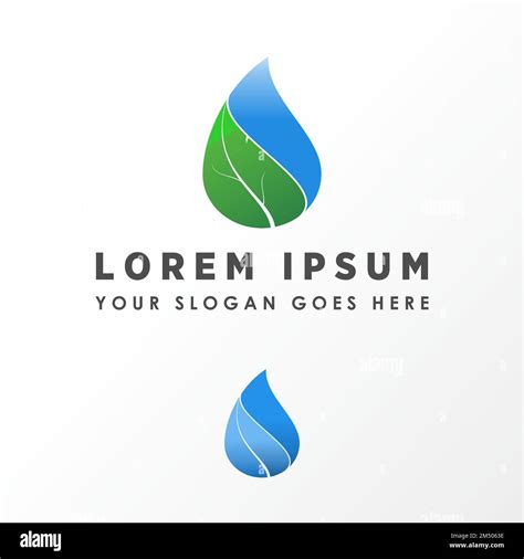 Water Drop With Joining Leaf Image Graphic Icon Logo Design Abstract