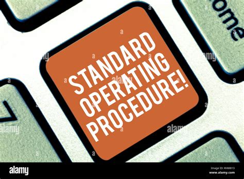 Conceptual Hand Writing Showing Standard Operating Procedure Business