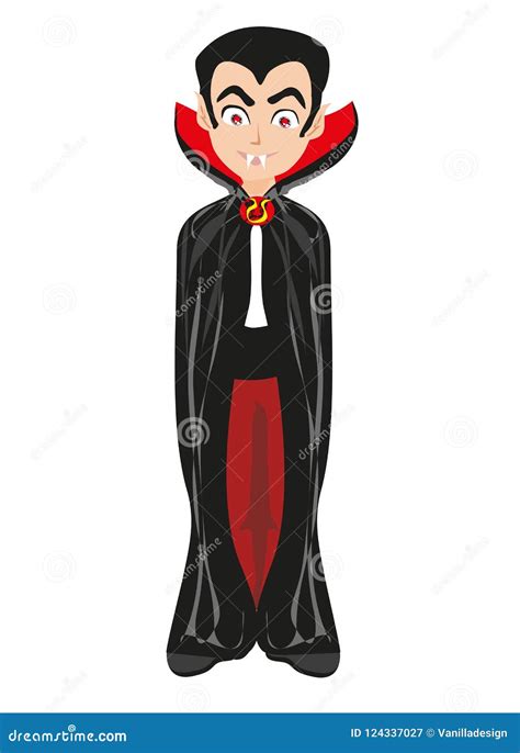 Cartoon Vampire Boy Stock Vector Illustration Of Halloween 124337027