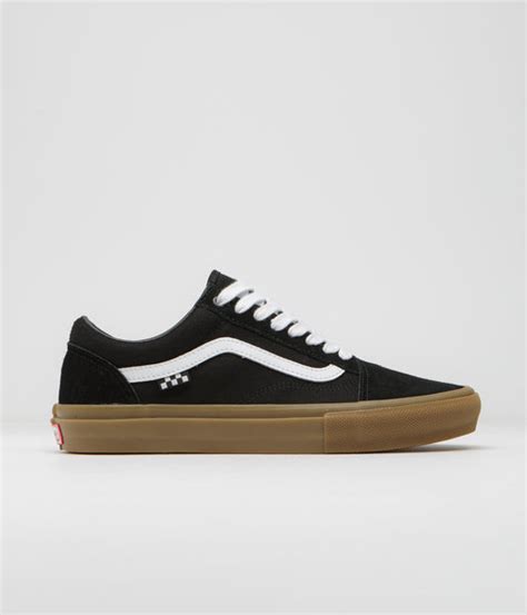 Vans Skate Old Skool Shoes Black Gum Flatspot