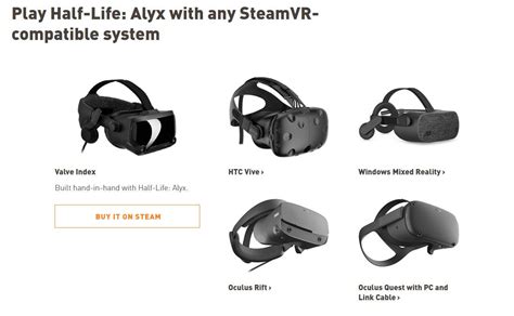 Without Valve Half Life Alyx Wouldn T Work With Oculus Rift Or Quest