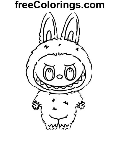 Labubu Pdf Free Printable Coloring Pages