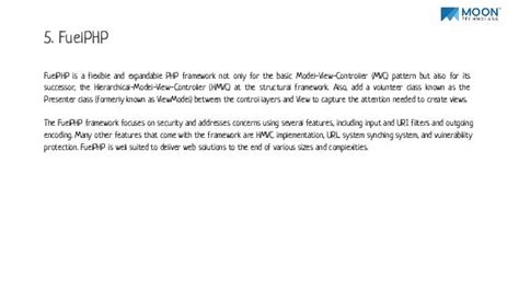 Top 10 Best Php Frameworks For Web Developmentpdf