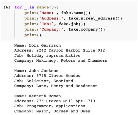 You Dont Need Sample Data You Need Python Faker Towards Data Science