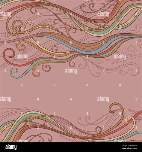 Abstract Vector Wave Pattern On Color Background Stock Vector Image And Art Alamy