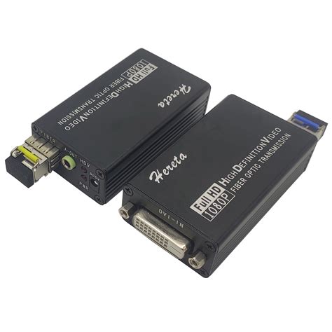 Mini Dvi Fiber Converter 1080p Hd Video Extender Optical Transceiver E