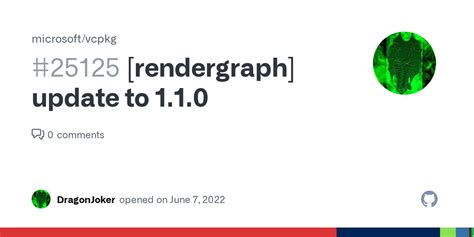 Rendergraph Update To Issue Microsoft Vcpkg GitHub