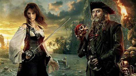 Pirates Of The Caribbean Blackbeard And Angelica Hd Wallpaper On