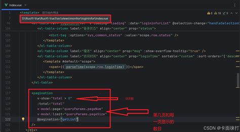 Ruoyi Vue数据分页的使用若依如何查询出所有 Csdn博客