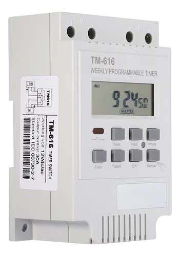 Timer 12v Digital Electric Programmable Smart Control White Mercadolivre