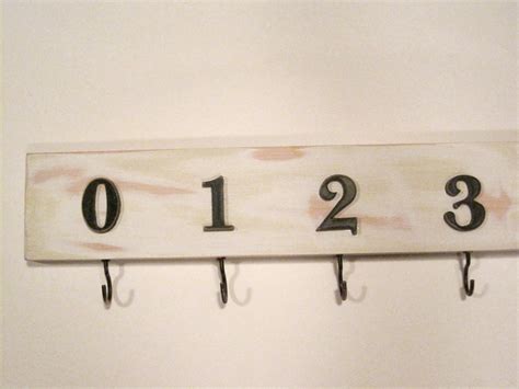 DIY Tutorial Wall Hanging With Hooks And Numbers Jenny At Dapperhouse