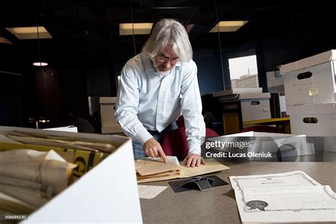 Professor Thomas Hart Goes Through The Archive Of Late Greenpeace