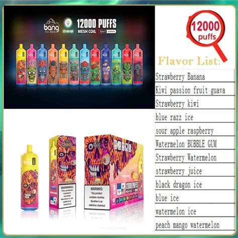 Bang Box 12000 Puff 12000 Puffs Jetable E Cigarette Vapes Stylo Force
