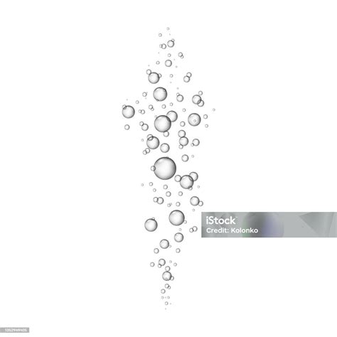 버블 피즈 워터 벡터 샴페인 소다는 수중 거품 배경을 반짝입니다 피즈 폼 액체 투명 수중에 대한 스톡 벡터 아트 및 기타 이미지 수중 탄산음료 3차원 형태 Istock