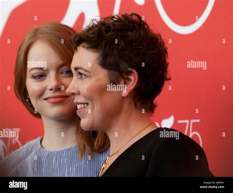 Emma Stone And Olivia Colman Winner Of The Best Actress Award At The