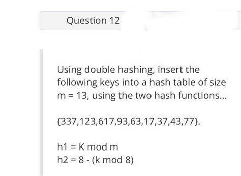 Solved Suppose The Original Attempt To Insert An Element