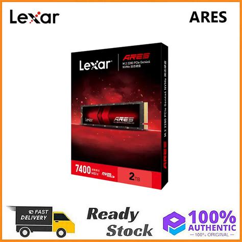 Original Lexar ARES M 2 2280 PCIe Gen 4 0x4 NVMe Solid State Drive 1TB 2TB 4TB SSD ภายใน