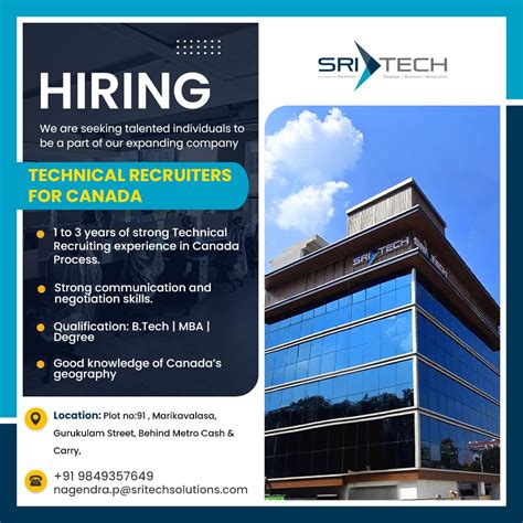 Hiring Technicalrecruiters Careeropportunity Canadarecruitment Joinourteam
