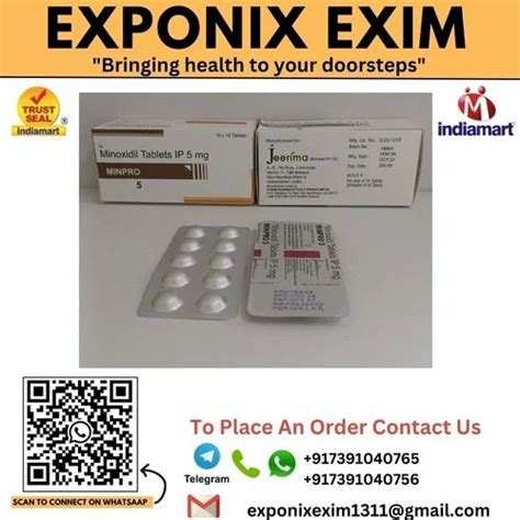 Minoxidil Tablet 5mg At ₹ 900 Box Gandhibagh Nagpur Id 2855436292762
