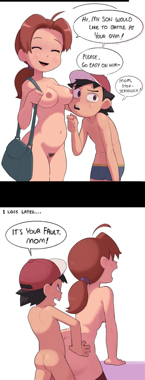 Ta777371 Ash Ketchum Delia Ketchum Nintendo Pokemon Pokemon Anime