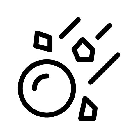 Meteor Icon Vector Symbol Design Illustration 26633648 Vector Art At
